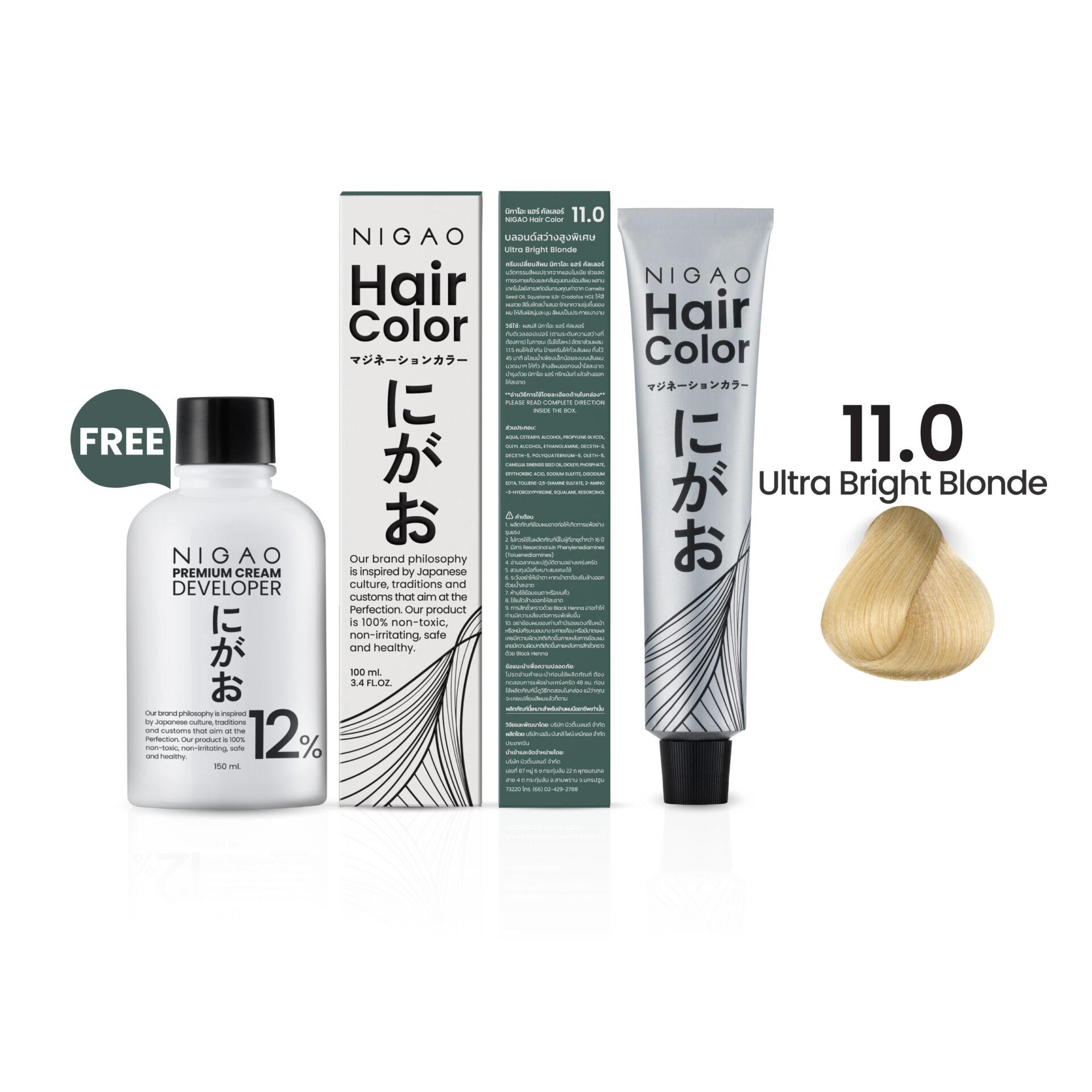 11.0 – นิกาโอะ สีย้อมผม บลอนด์สว่างสูงพิเศษ - NIGAO
