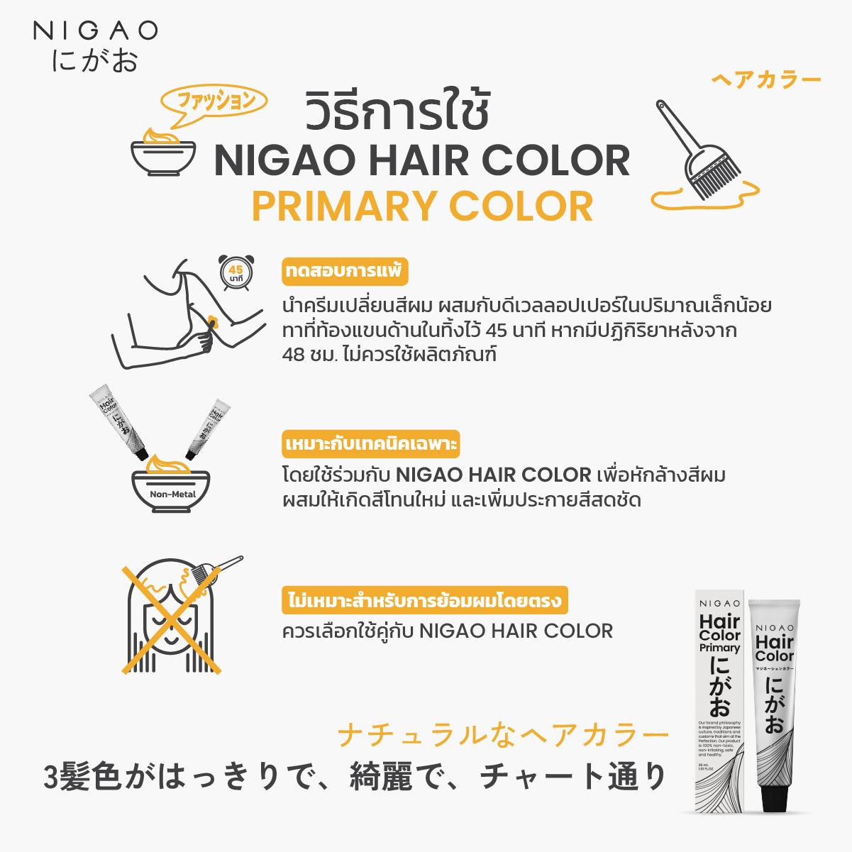 0.11 – นิกาโอะ สีย้อมผม แม่สีเทา - NIGAO